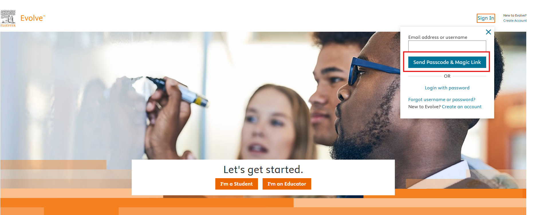 Login Without Password on Evolve - Evolve Support Center